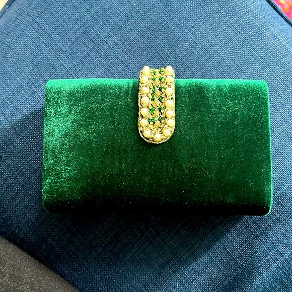 Bags | Green Emerald Purse | Poshmark